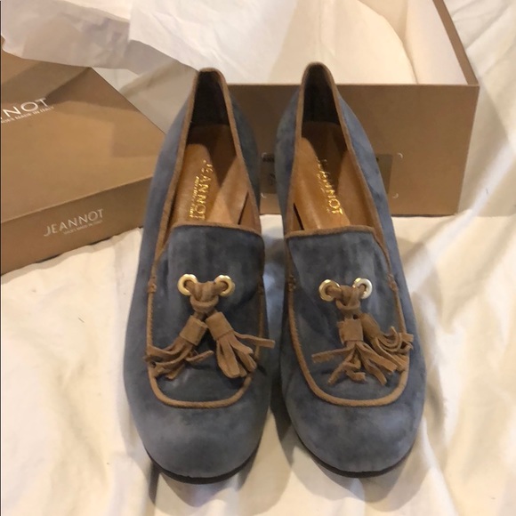 Jeannot | Shoes | Nwb Italian Blue Suede Pumps By Jeannot | Poshmark